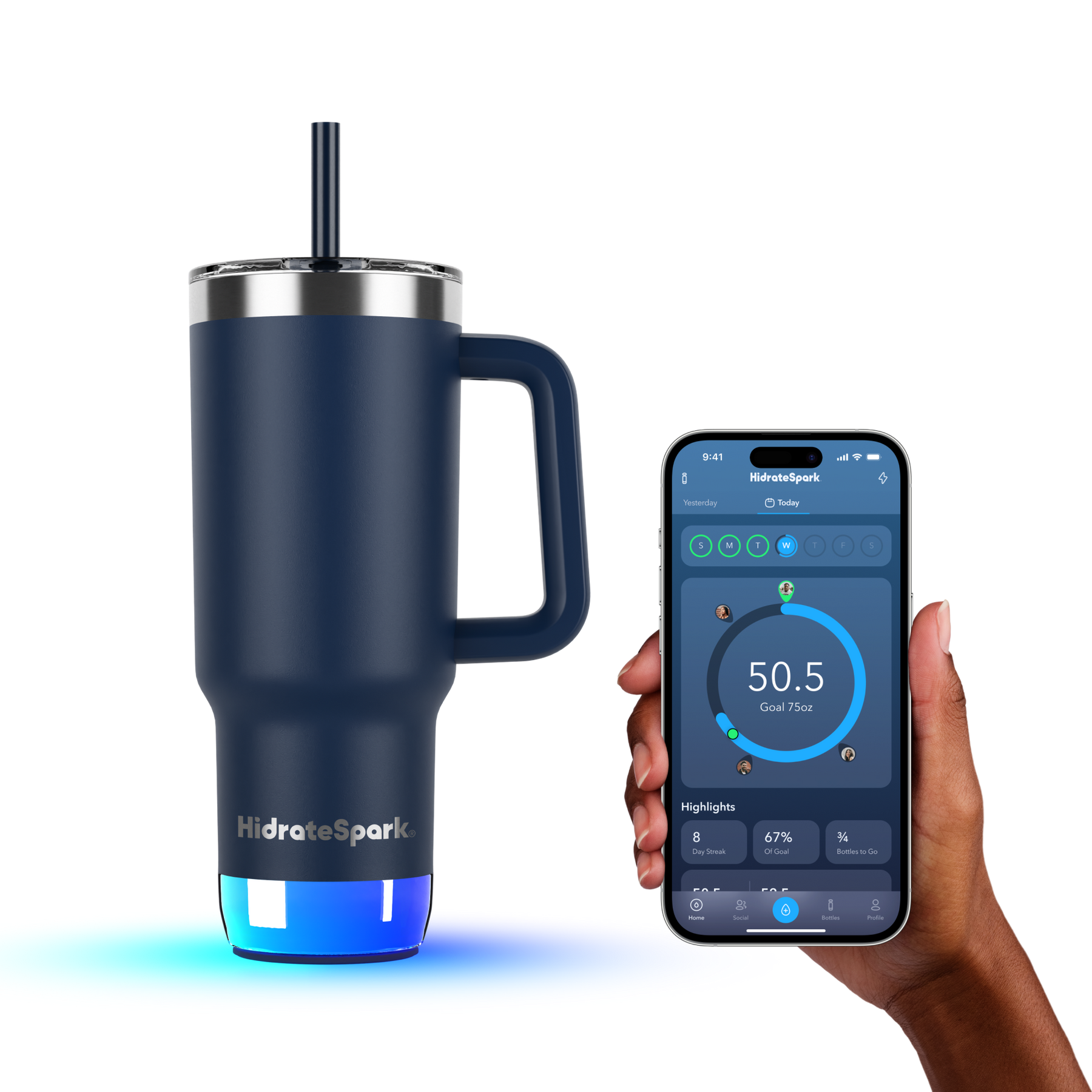 30 oz HidrateSpark PRO 2 – Smart Tumbler - Bluetooth Water Tracker